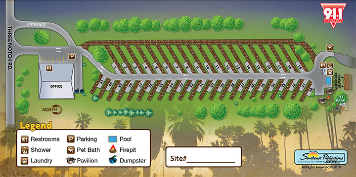 All About Relaxing RV Park Sitemap and Directions